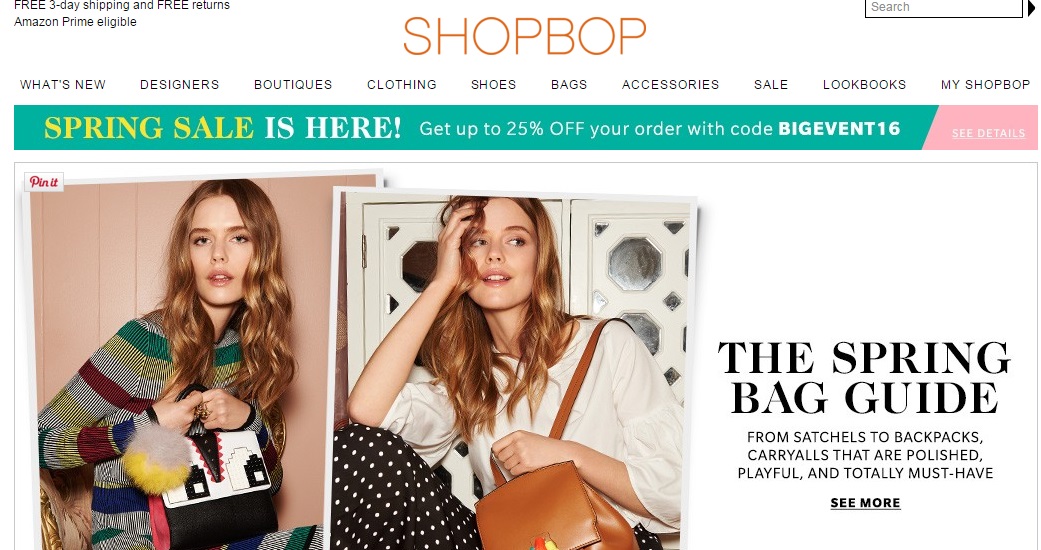 Ofertas de Primavera en ShopBop - Mama XXI